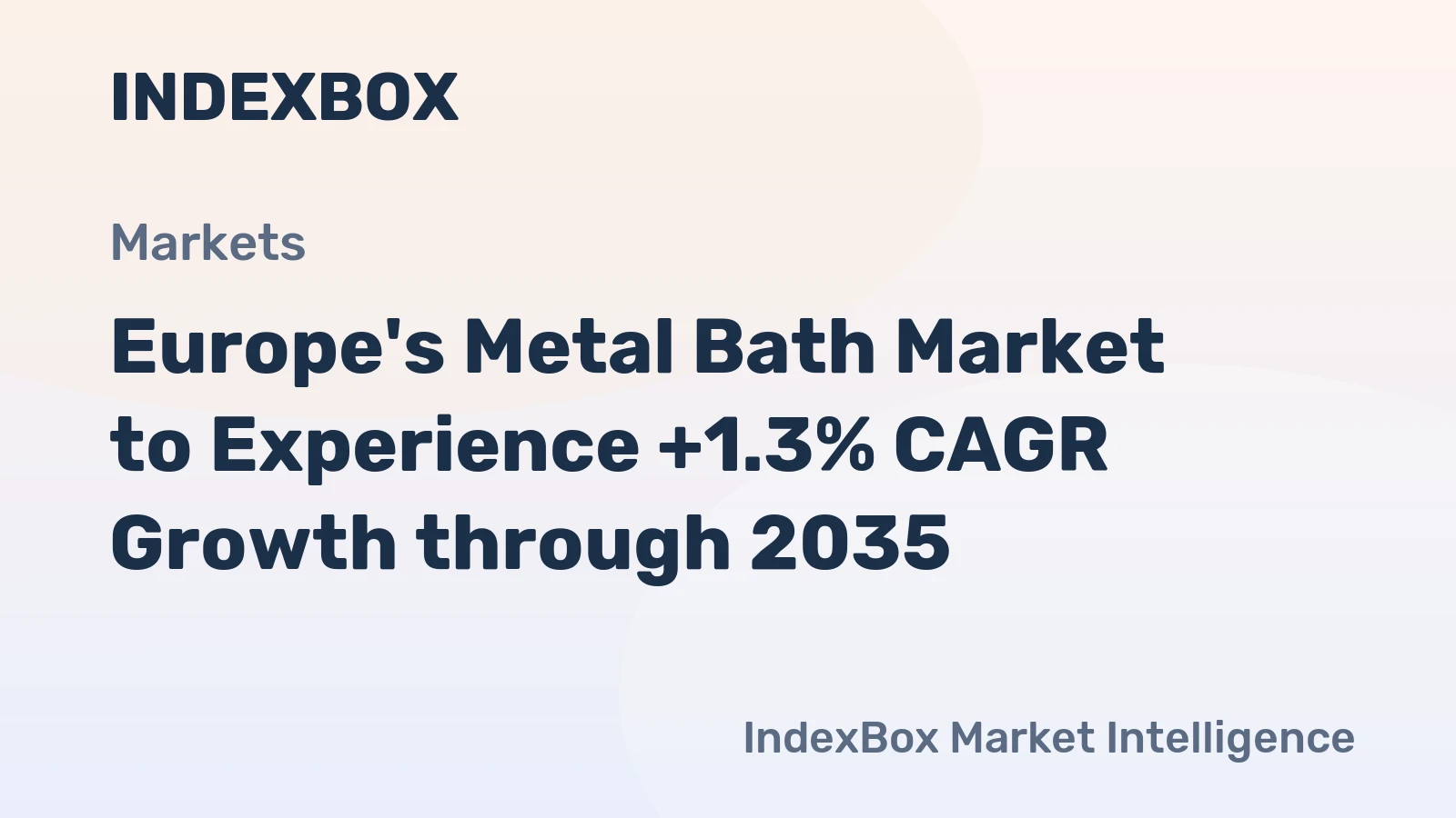 Europe's Metal Bath Market to Experience +1.3% CAGR Growth through 2035