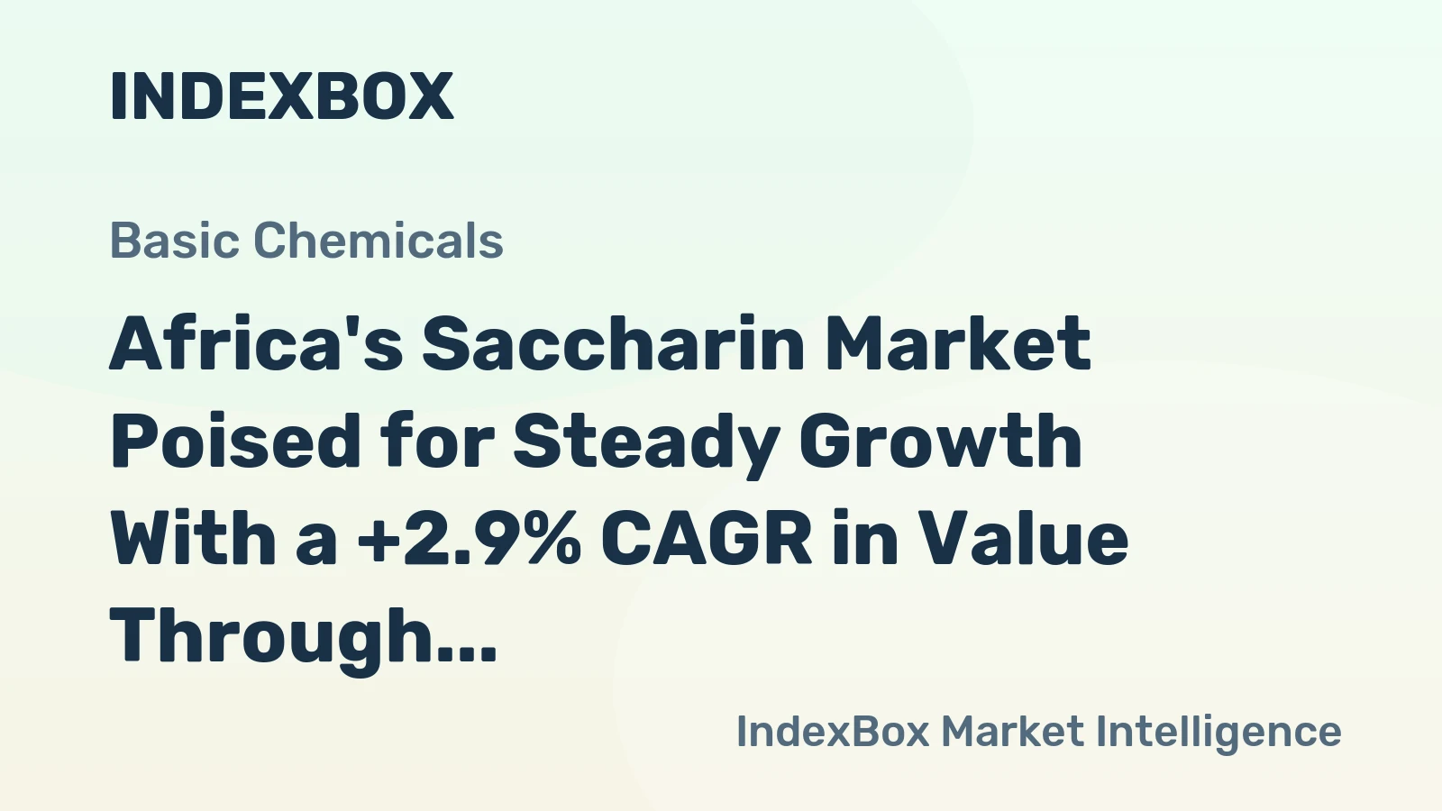 Africa's Saccharin Market Poised for Steady Growth With a +2.9% CAGR in Value Through 2035