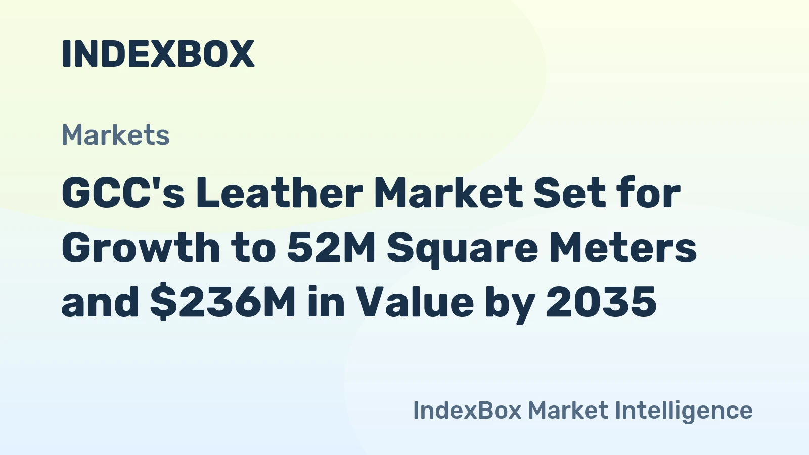GCC's Leather Market Set for Growth to 52M Square Meters and $236M in Value by 2035