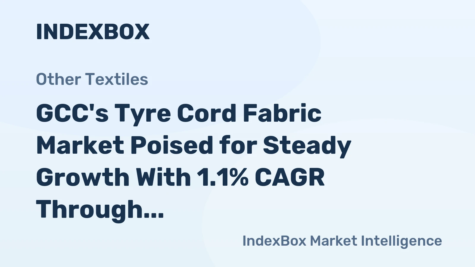 GCC's Tyre Cord Fabric Market Poised for Steady Growth With 1.1% CAGR Through 2035