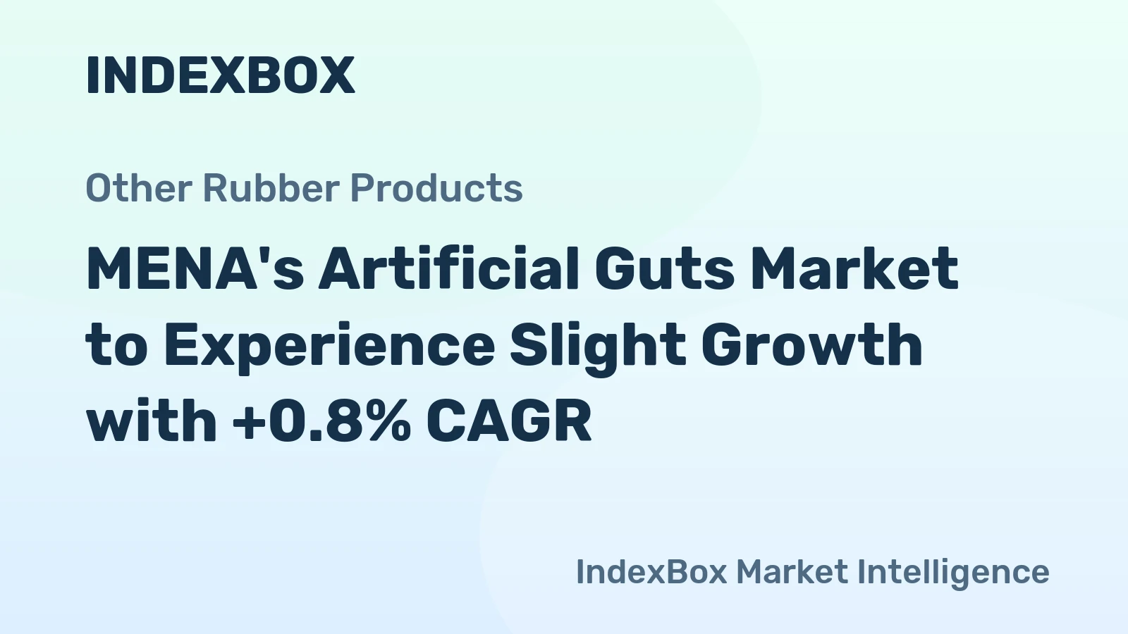 MENA's Artificial Guts Market to Experience Slight Growth with +0.8% CAGR