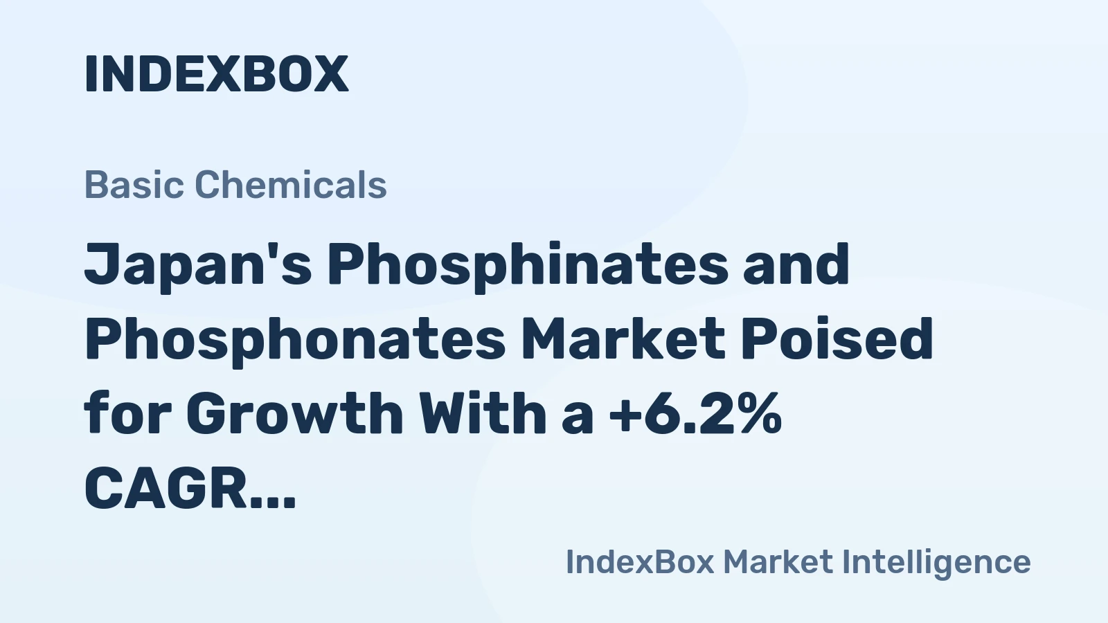 Japan's Phosphinates and Phosphonates Market Poised for Growth With a +6.2% CAGR in Value