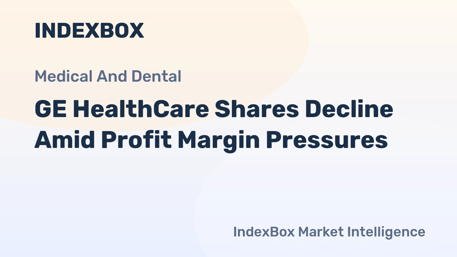 GE HealthCare Shares Decline Amid Profit Margin Pressures