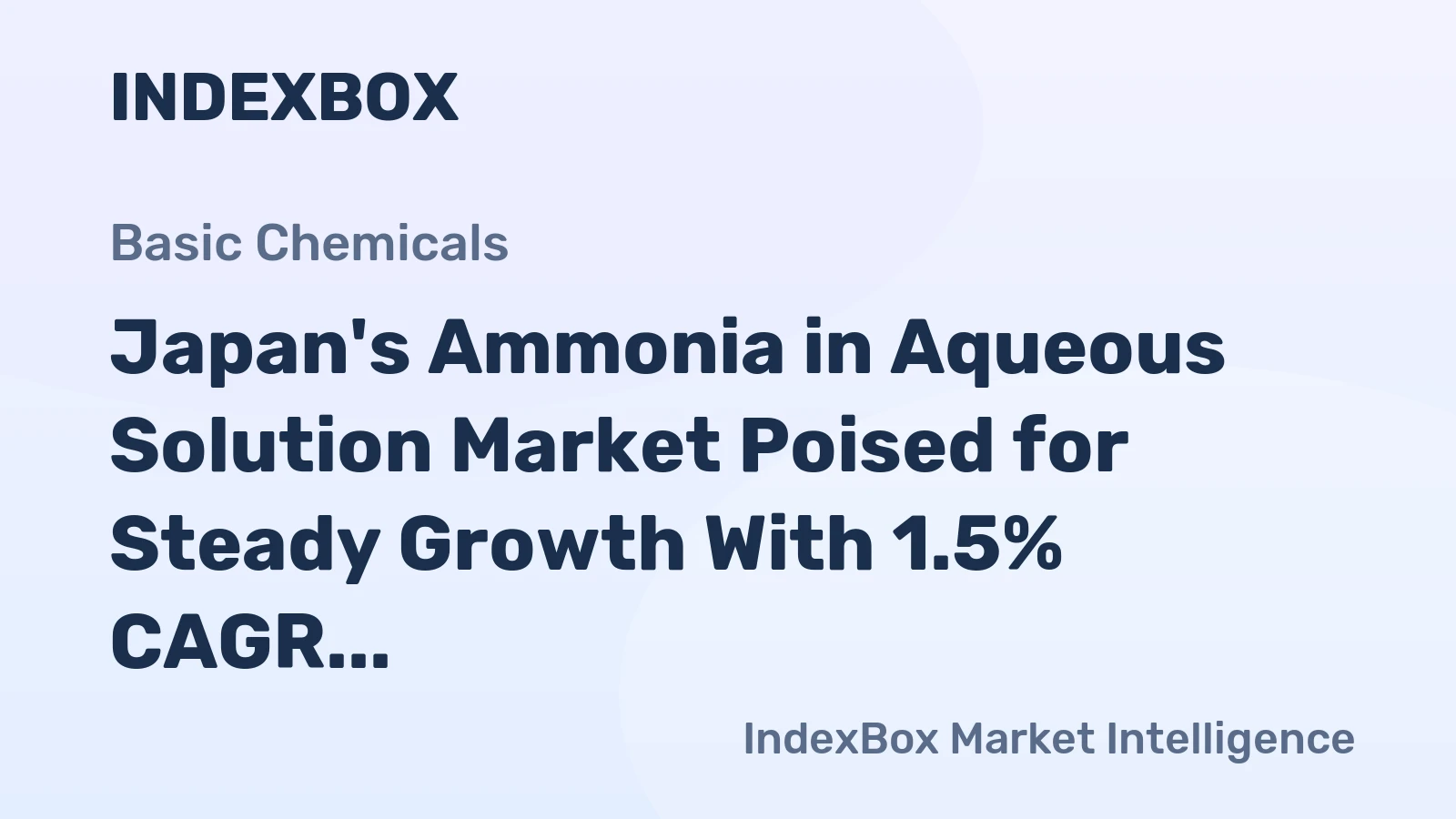 Japan's Ammonia in Aqueous Solution Market Poised for Steady Growth With 1.5% CAGR Through 2035