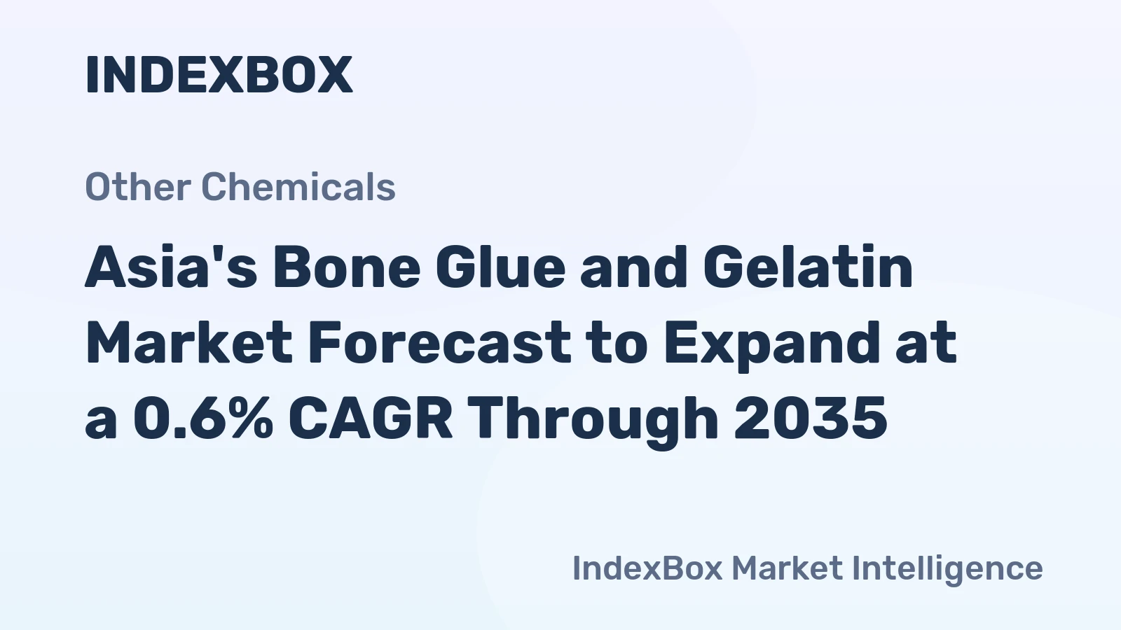 Asia's Bone Glue and Gelatin Market Forecast to Expand at a 0.6% CAGR Through 2035