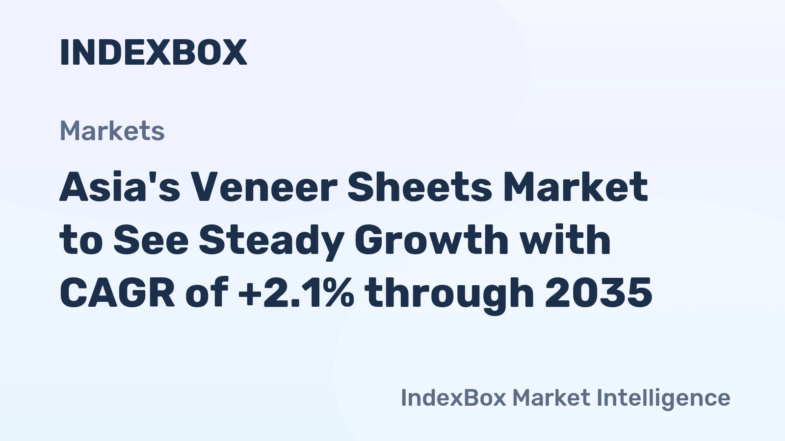 Asia's Veneer Sheets Market to See Steady Growth with CAGR of +2.1% through 2035