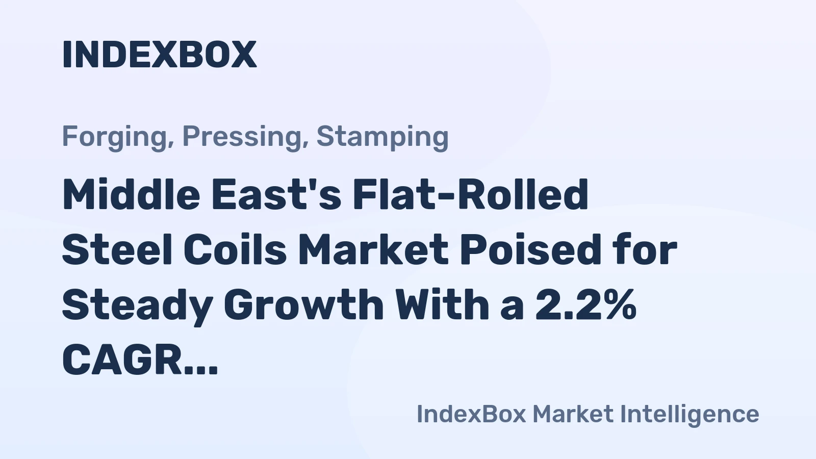 Middle East's Flat-Rolled Steel Coils Market Poised for Steady Growth With a 2.2% CAGR Through 2035