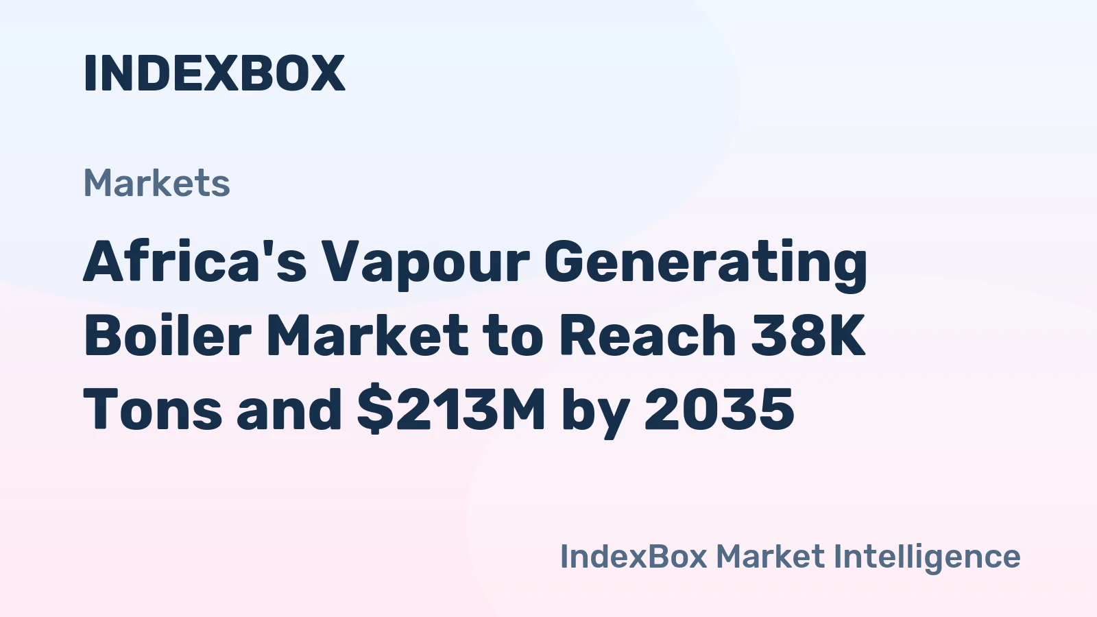 Africa's Vapour Generating Boiler Market to Reach 38K Tons and $213M by 2035