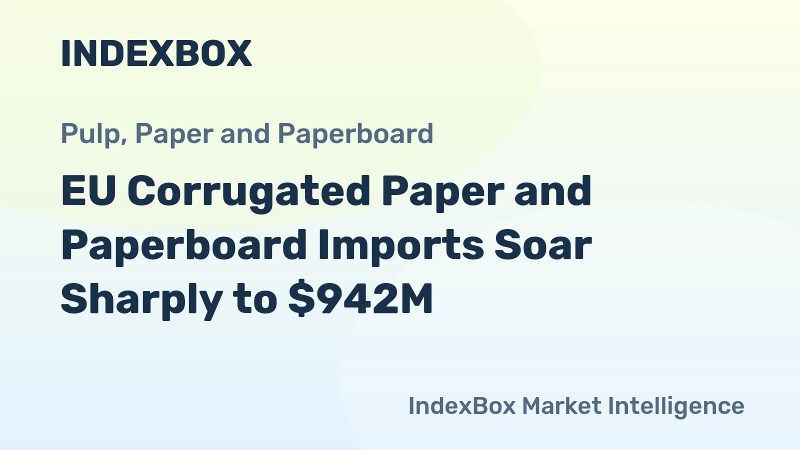 EU Corrugated Paper and Paperboard Imports Soar Sharply to $942M