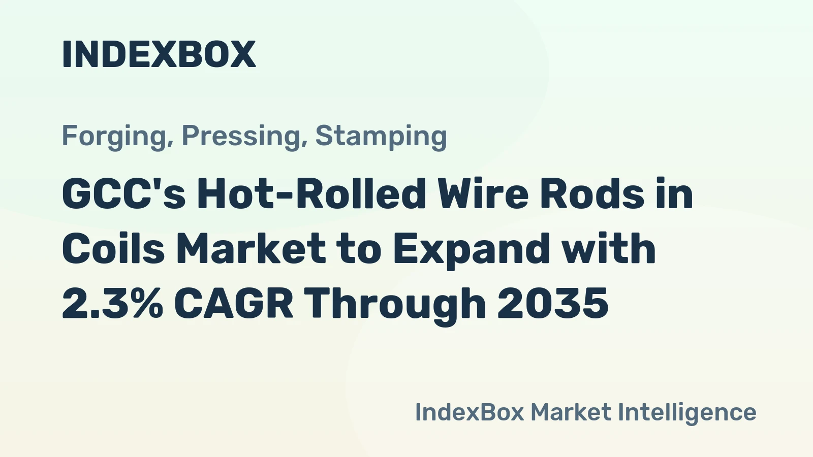 GCC's Hot-Rolled Wire Rods in Coils Market to Expand with 2.3% CAGR Through 2035