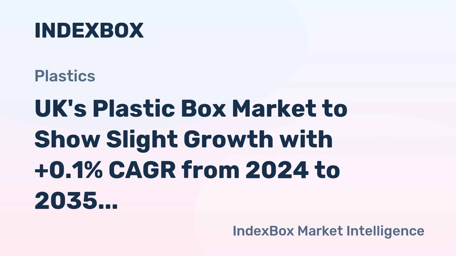 UK's Plastic Box Market to Show Slight Growth with +0.1% CAGR from 2024 to 2035
