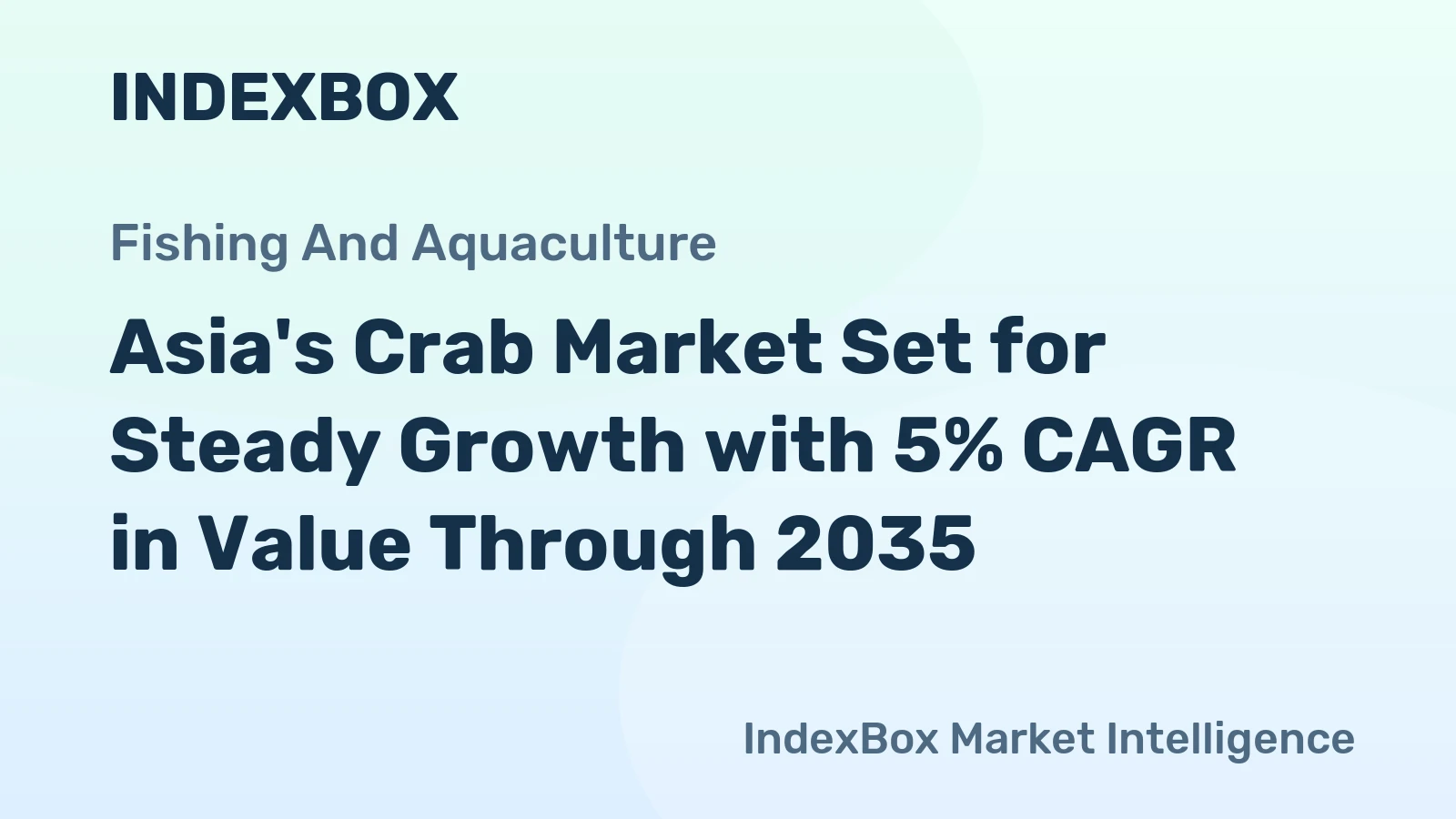 Asia's Crab Market Set for Steady Growth with 5% CAGR in Value Through 2035