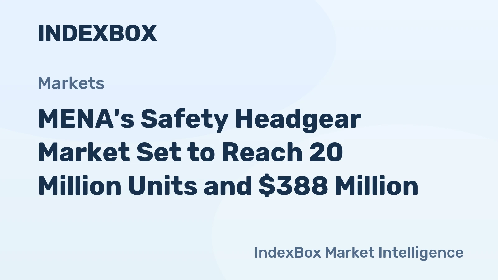 MENA's Safety Headgear Market Set to Reach 20 Million Units and $388 Million