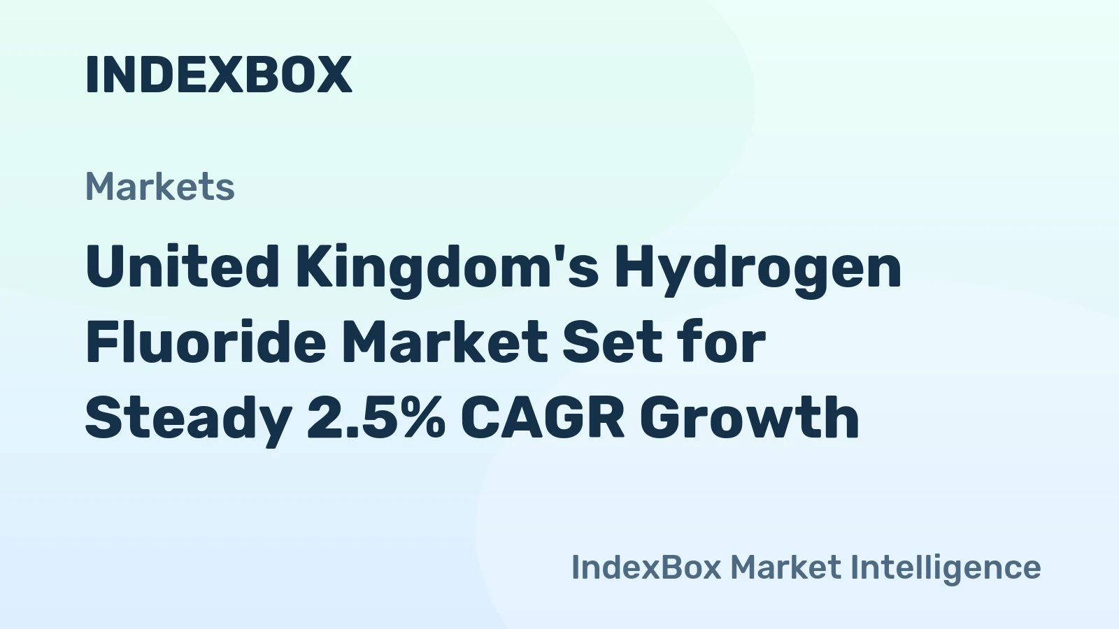 United Kingdom's Hydrogen Fluoride Market Set for Steady 2.5% CAGR Growth