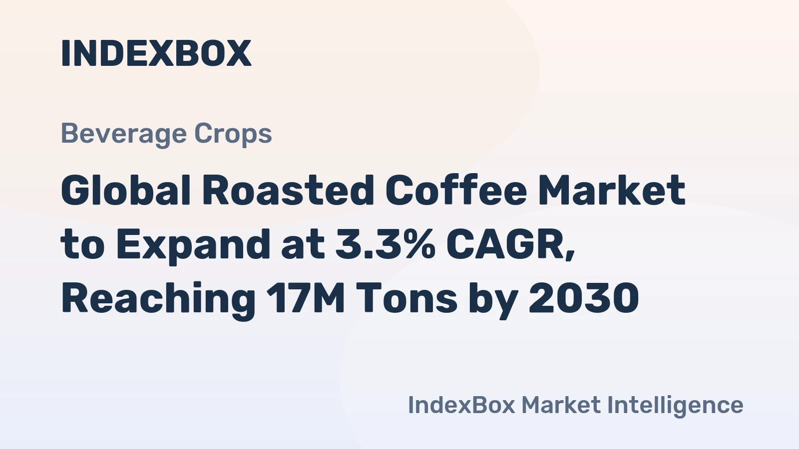 Global Roasted Coffee Market to Expand at 3.3% CAGR, Reaching 17M Tons by 2030