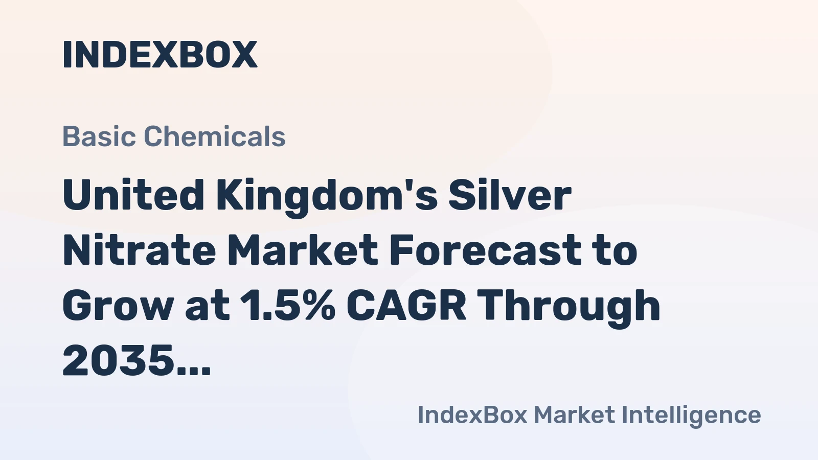 United Kingdom's Silver Nitrate Market Forecast to Grow at 1.5% CAGR Through 2035