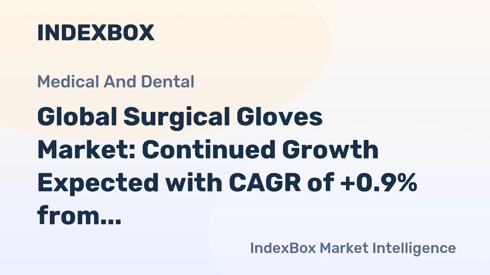 Global Surgical Gloves Market: Continued Growth Expected with CAGR of +0.9% from 2024 to 2035