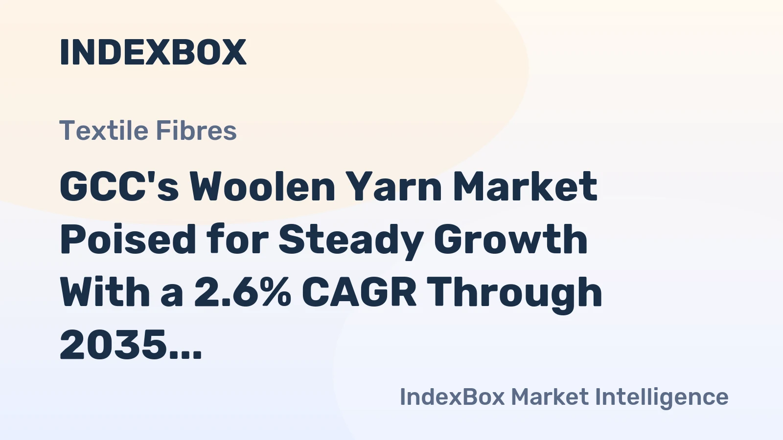 GCC's Woolen Yarn Market Poised for Steady Growth With a 2.6% CAGR Through 2035