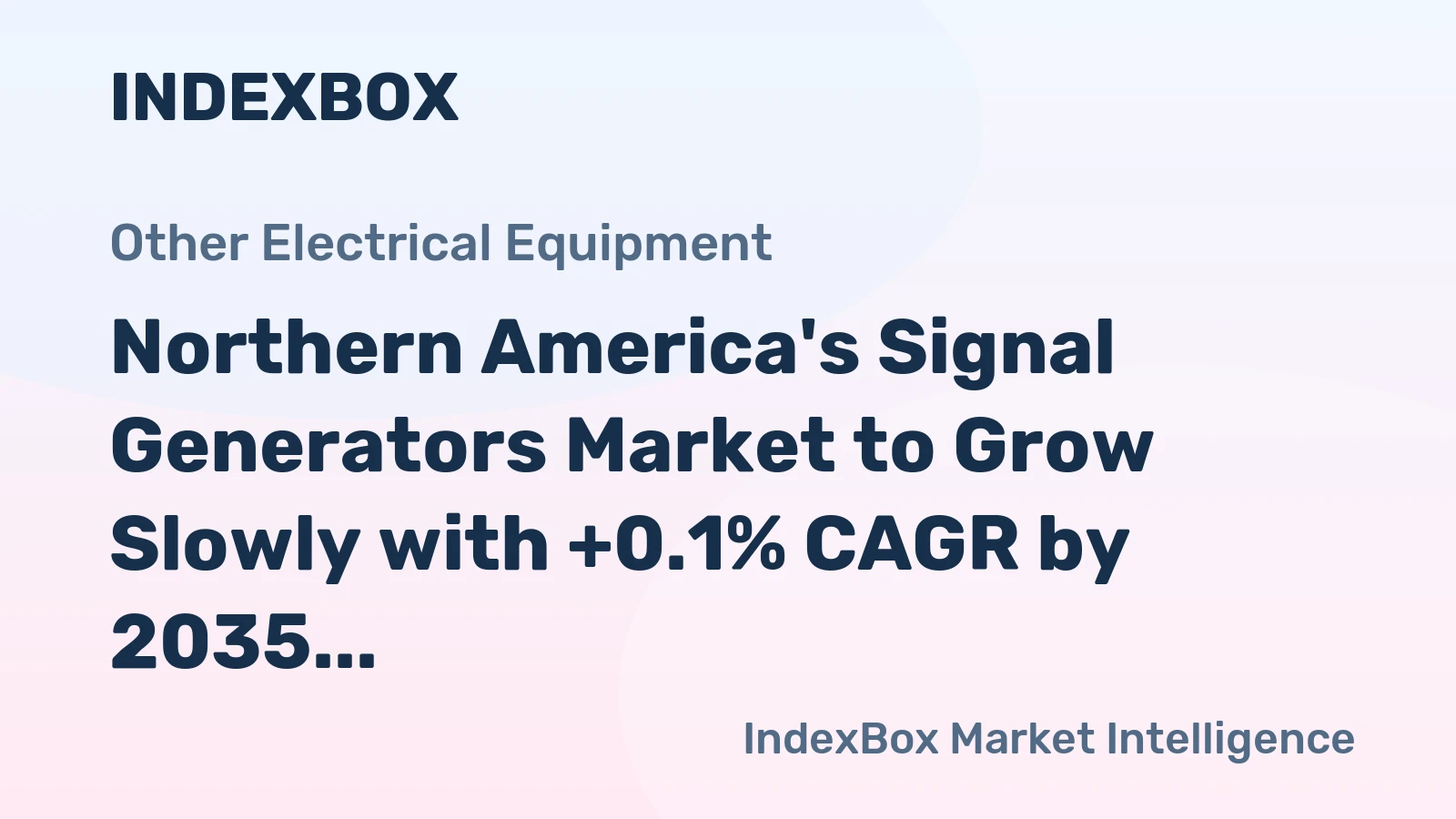 Northern America's Signal Generators Market to Grow Slowly with +0.1% CAGR by 2035, Reaching 1.7M Units