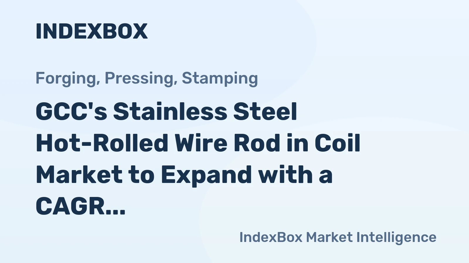 GCC's Stainless Steel Hot-Rolled Wire Rod in Coil Market to Expand with a CAGR of +2.9% over 2024-2035