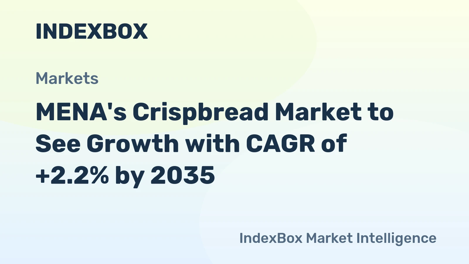 MENA's Crispbread Market to See Growth with CAGR of +2.2% by 2035