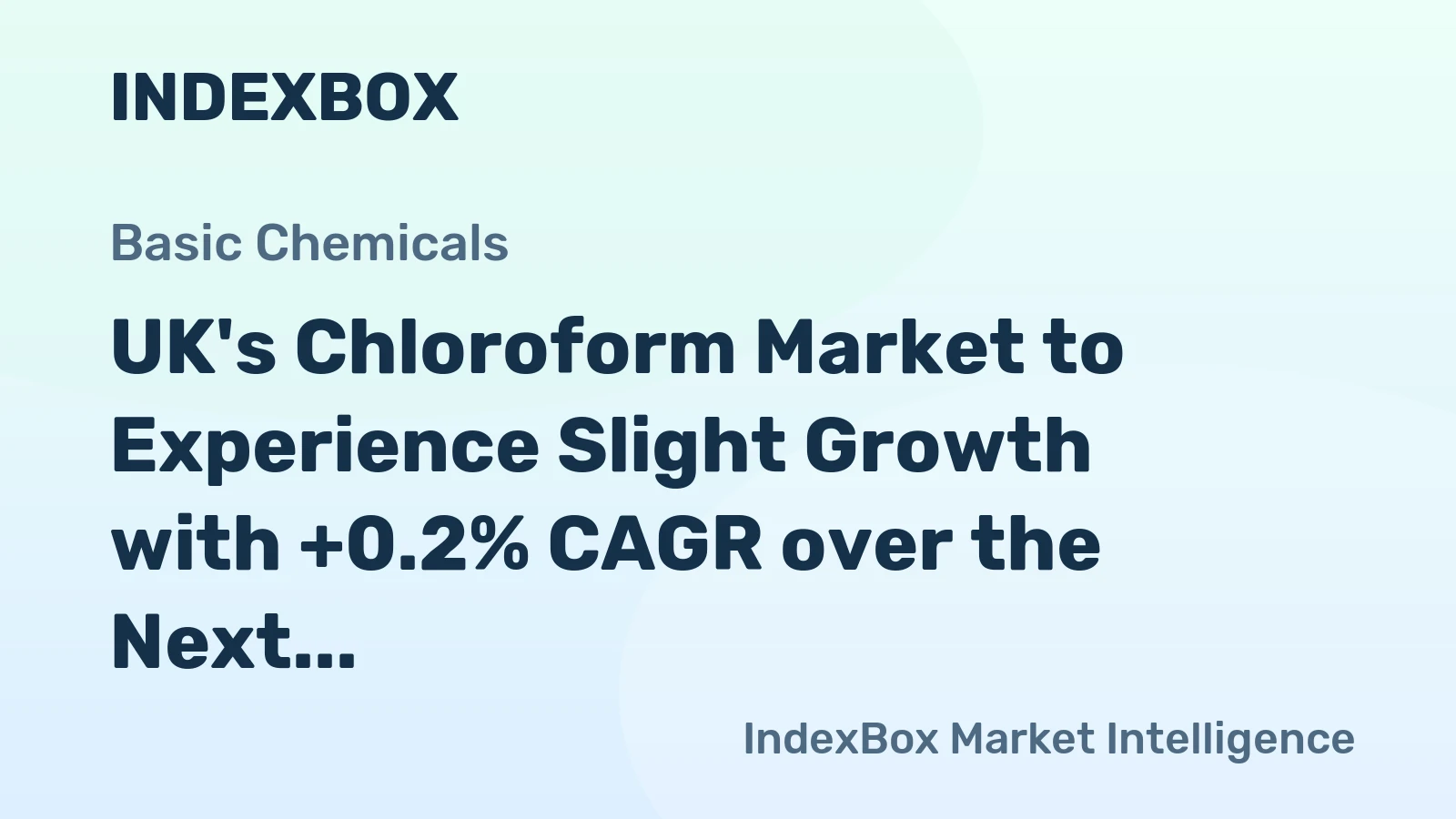 UK's Chloroform Market to Experience Slight Growth with +0.2% CAGR over the Next Decade