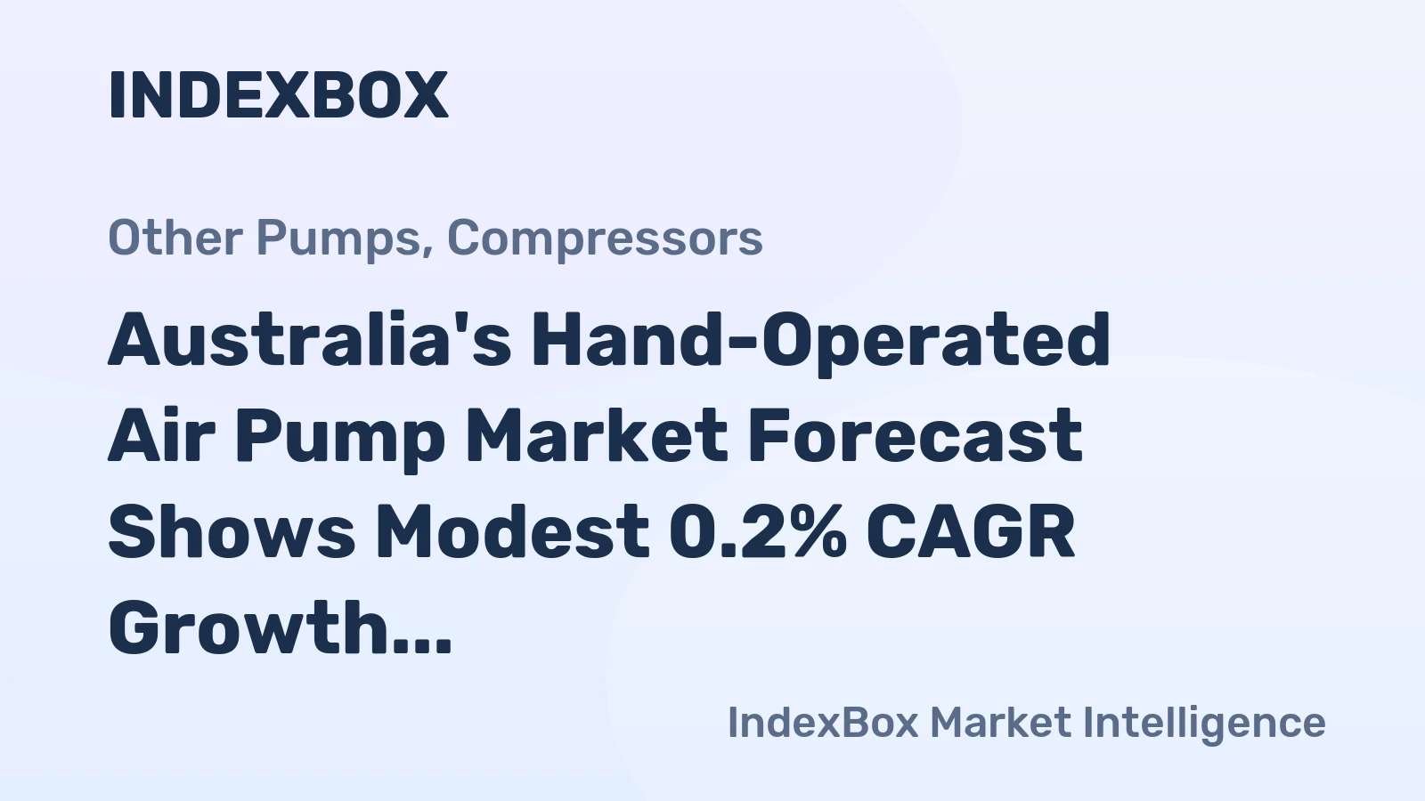 Australia's Hand-Operated Air Pump Market Forecast Shows Modest 0.2% CAGR Growth Through 2035