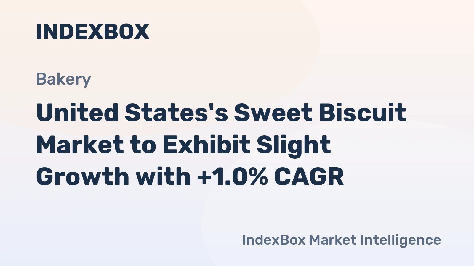 United States's Sweet Biscuit Market to Exhibit Slight Growth with +1.0% CAGR
