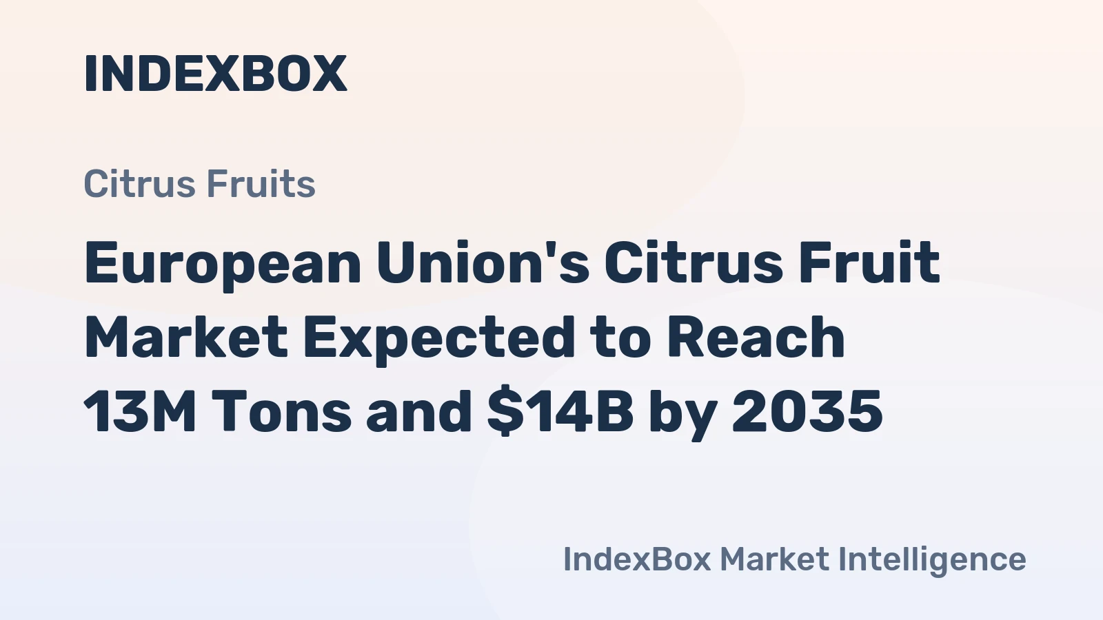 European Union's Citrus Fruit Market Expected to Reach 13M Tons and $14B by 2035
