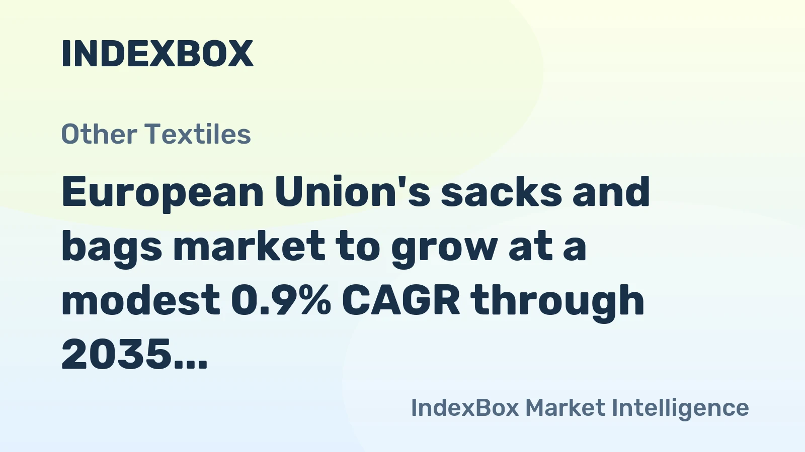 European Union's sacks and bags market to grow at a modest 0.9% CAGR through 2035, reaching 452K tons, driven by sustained demand.