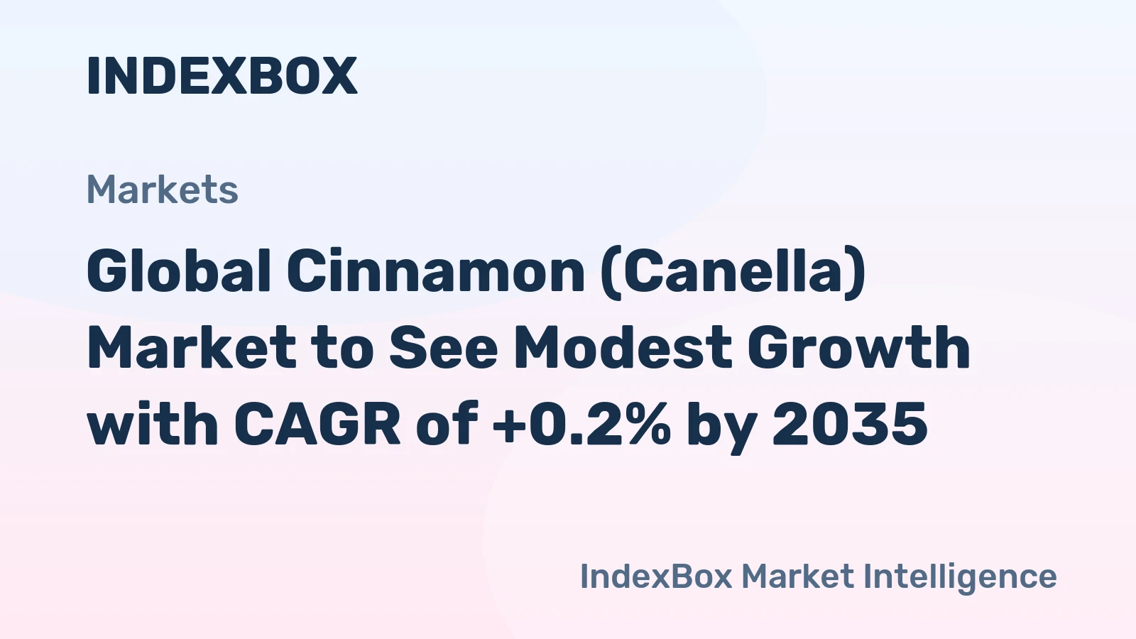 Global Cinnamon (Canella) Market to See Modest Growth with CAGR of +0.2% by 2035