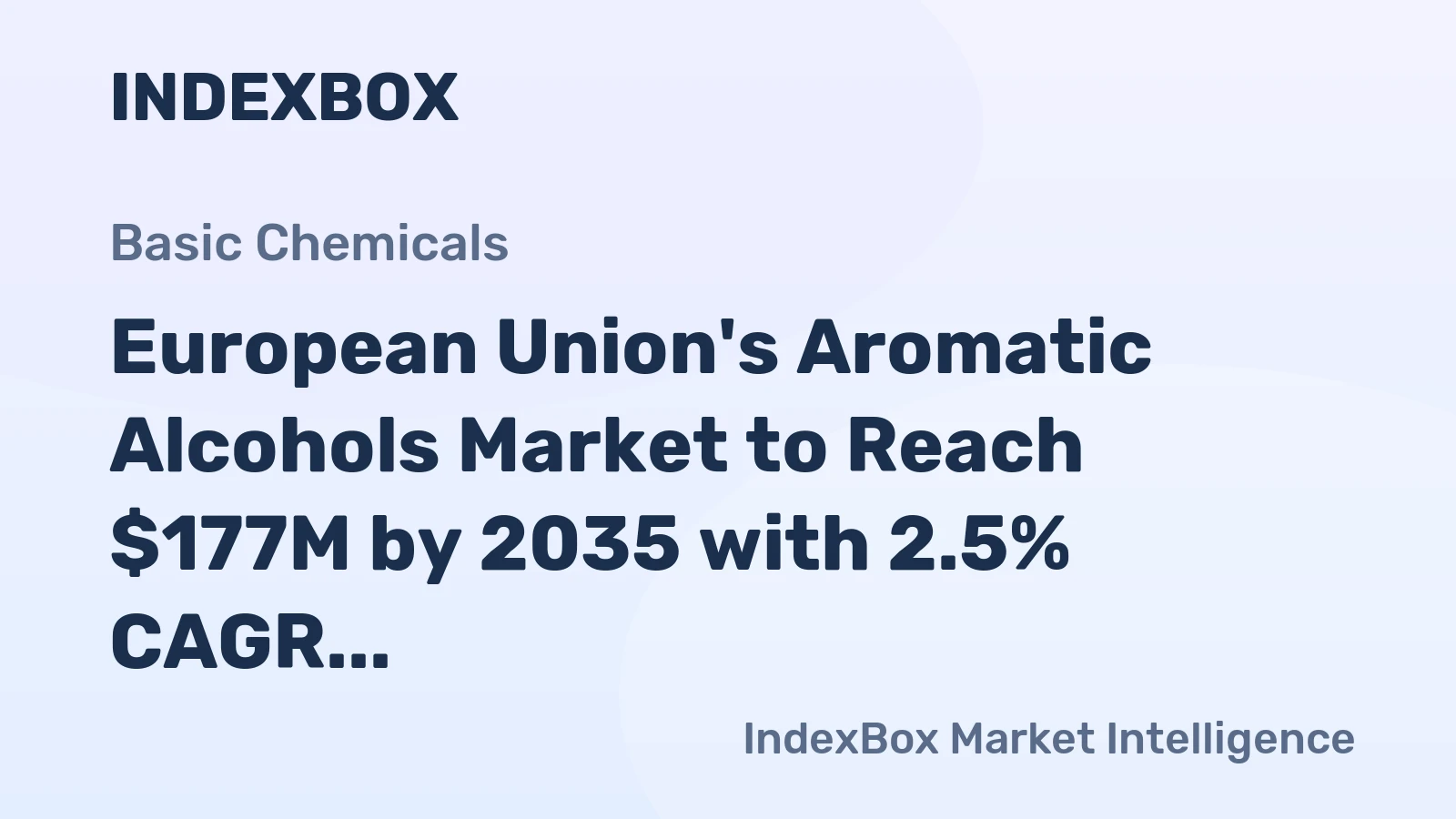 European Union's Aromatic Alcohols Market to Reach $177M by 2035 with 2.5% CAGR Growth