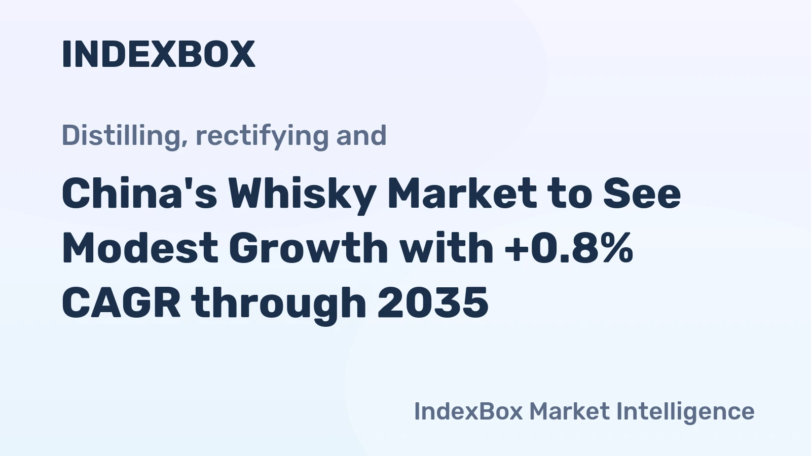 China's Whisky Market to See Modest Growth with +0.8% CAGR through 2035