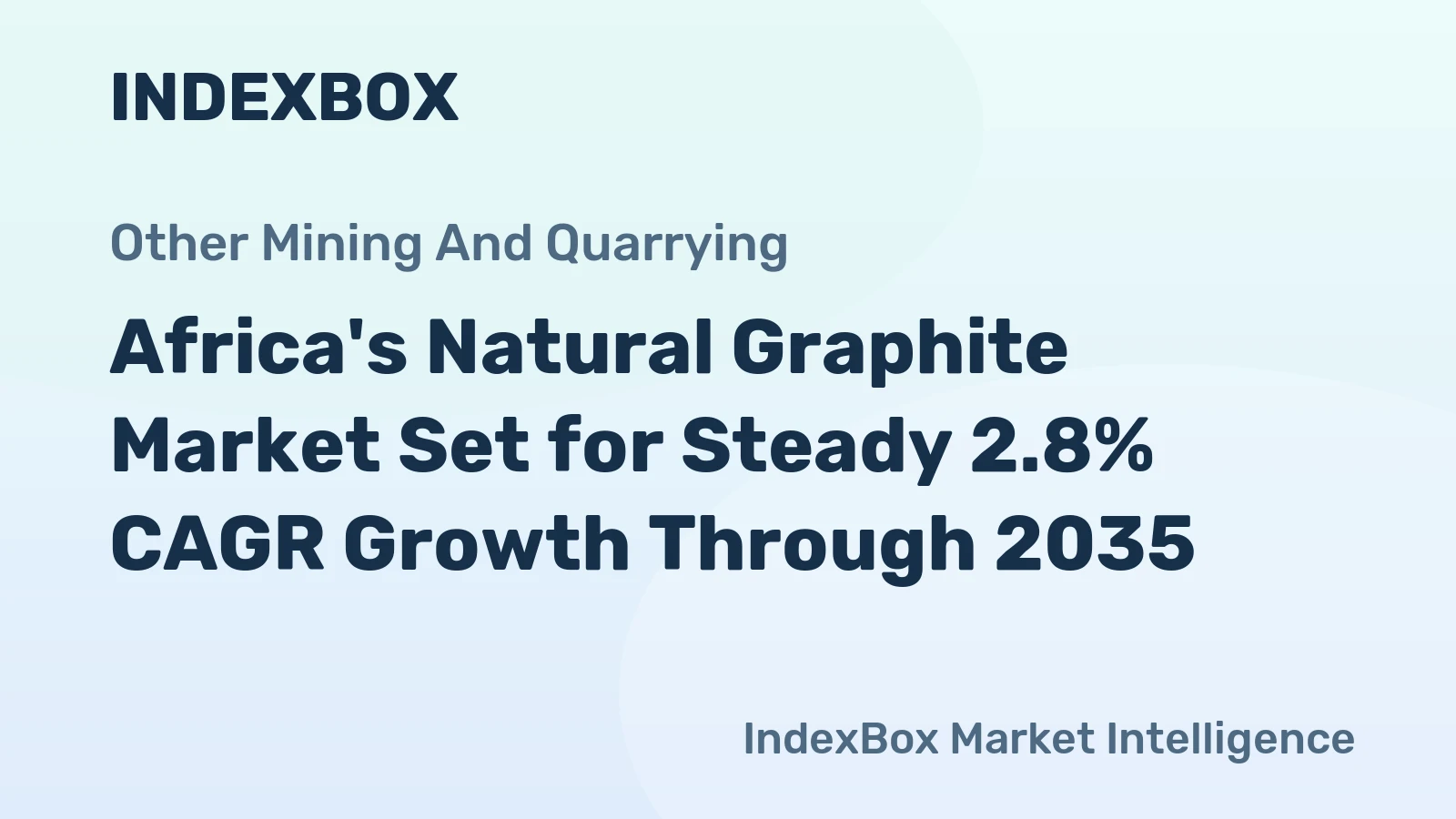 Africa's Natural Graphite Market Set for Steady 2.8% CAGR Growth Through 2035