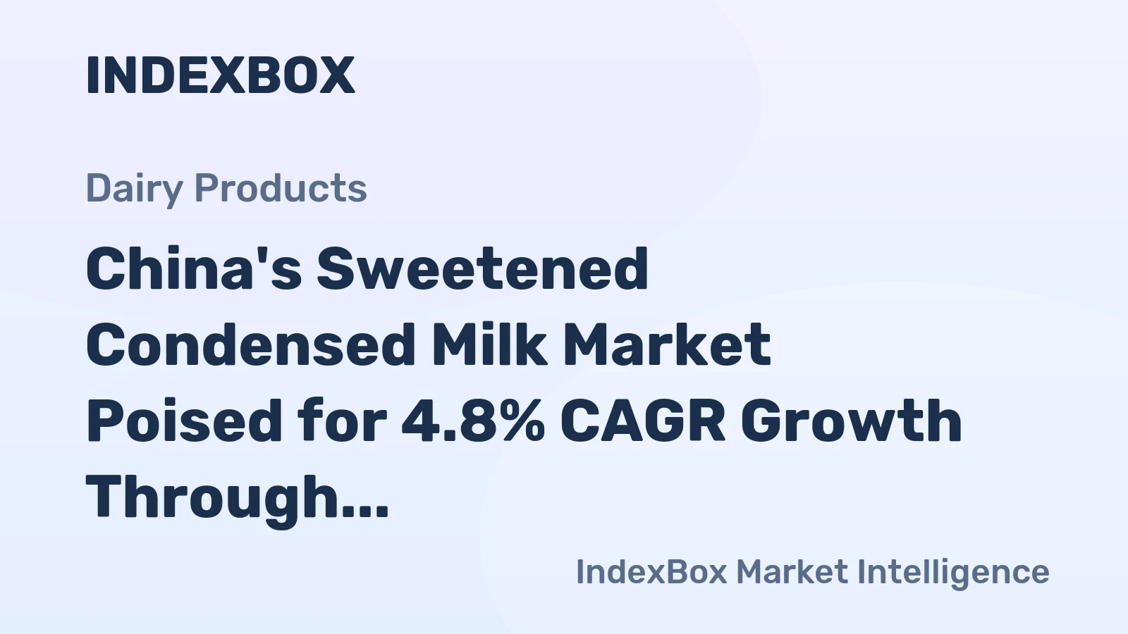 China's Sweetened Condensed Milk Market Poised for 4.8% CAGR Growth Through 2035