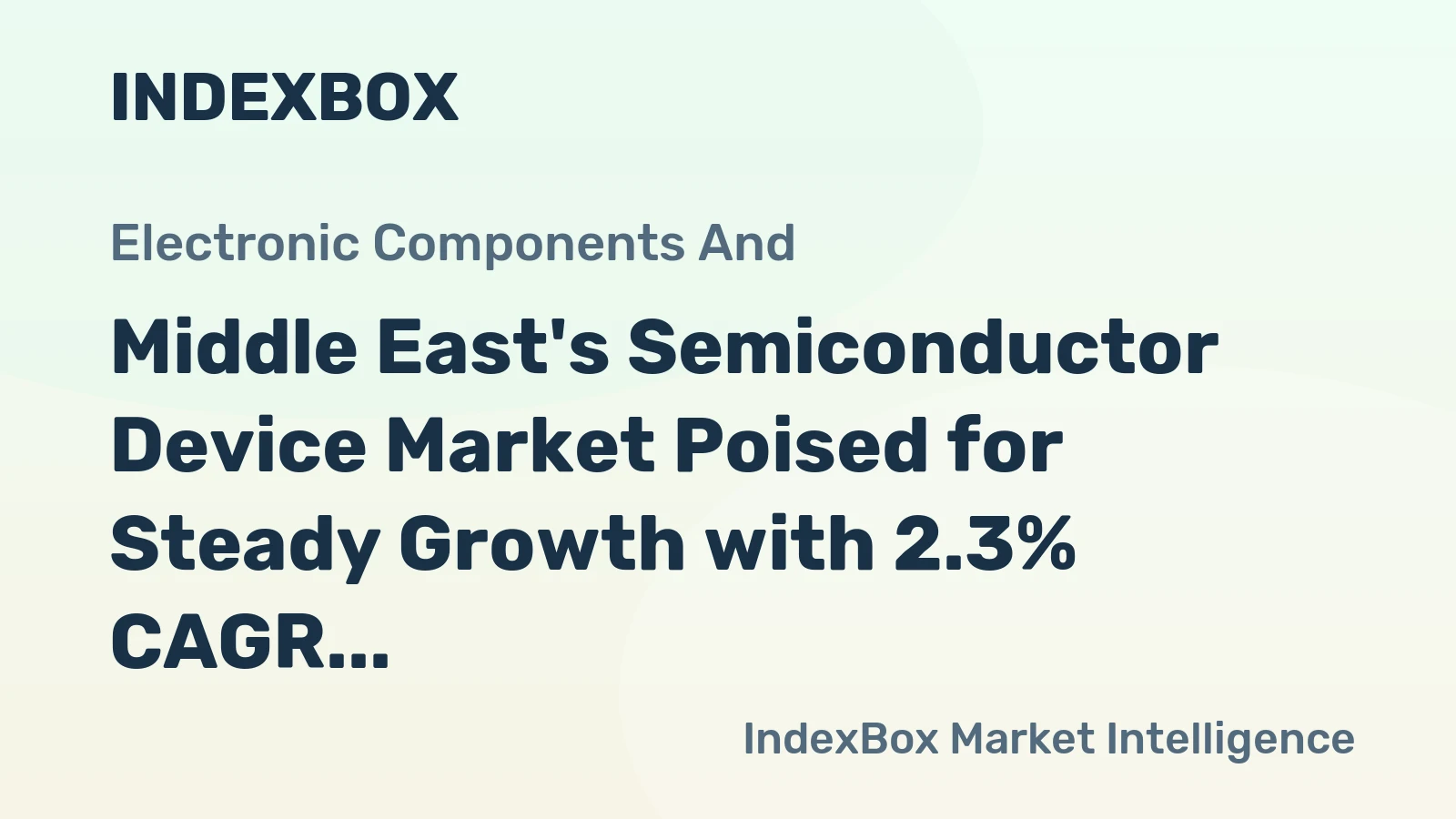 Middle East's Semiconductor Device Market Poised for Steady Growth with 2.3% CAGR
