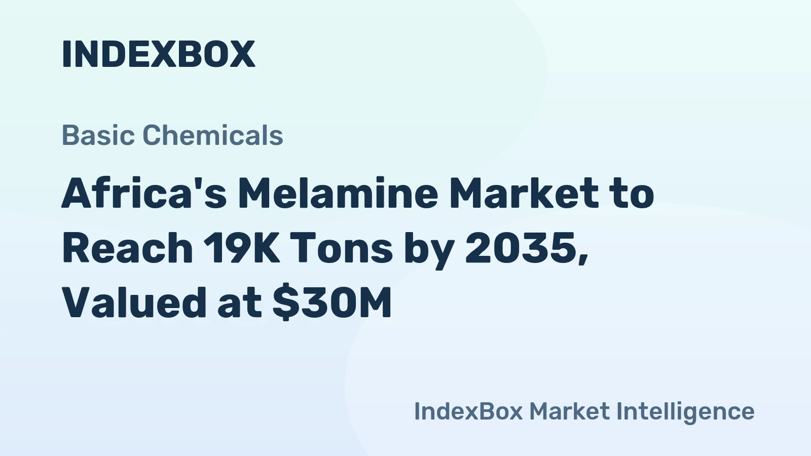 Africa's Melamine Market to Reach 19K Tons by 2035, Valued at $30M