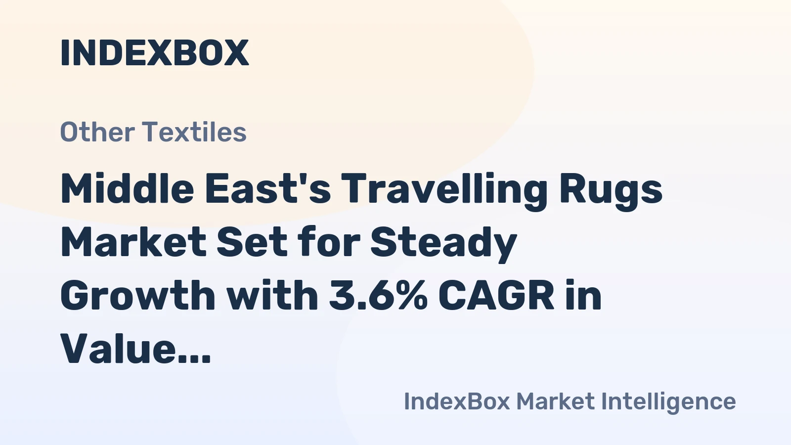 Middle East's Travelling Rugs Market Set for Steady Growth with 3.6% CAGR in Value