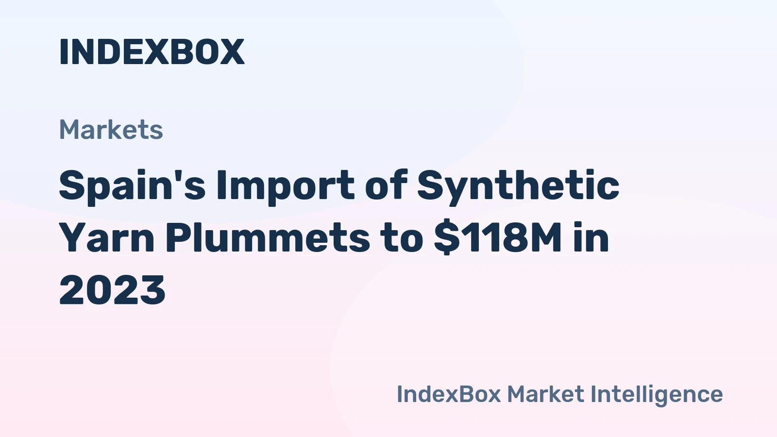 Spain's Import of Synthetic Yarn Plummets to $118M in 2023