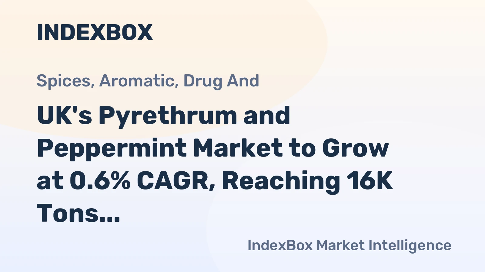 UK's Pyrethrum and Peppermint Market to Grow at 0.6% CAGR, Reaching 16K Tons by 2035