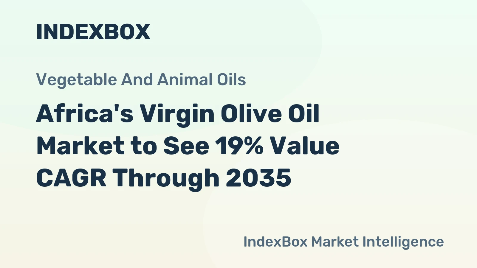 Africa's Virgin Olive Oil Market to See 19% Value CAGR Through 2035