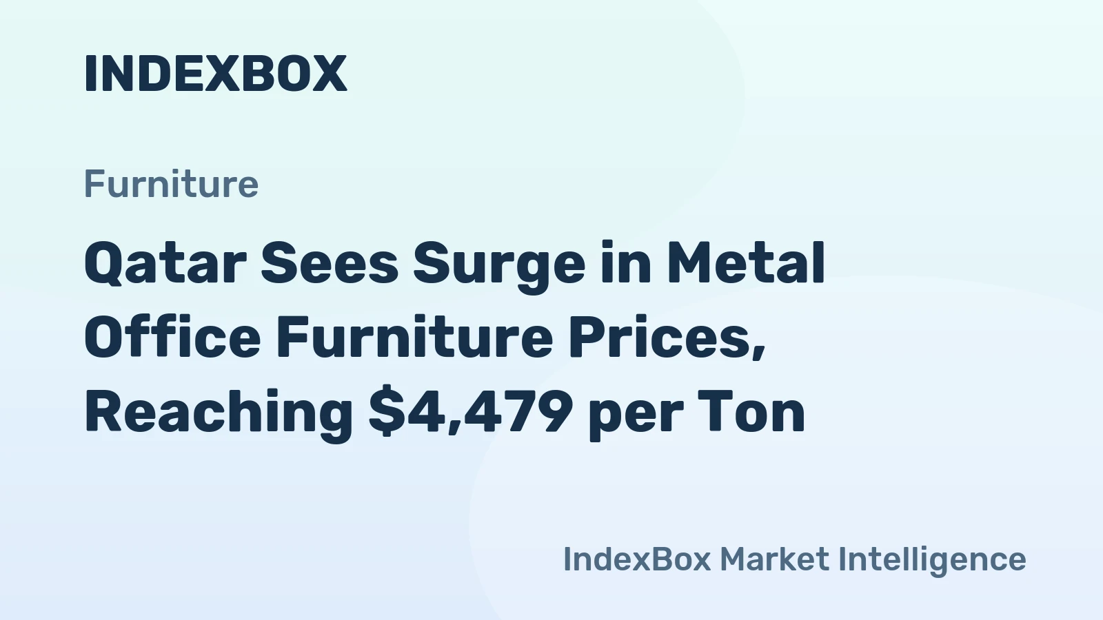 Qatar Sees Surge in Metal Office Furniture Prices, Reaching $4,479 per Ton