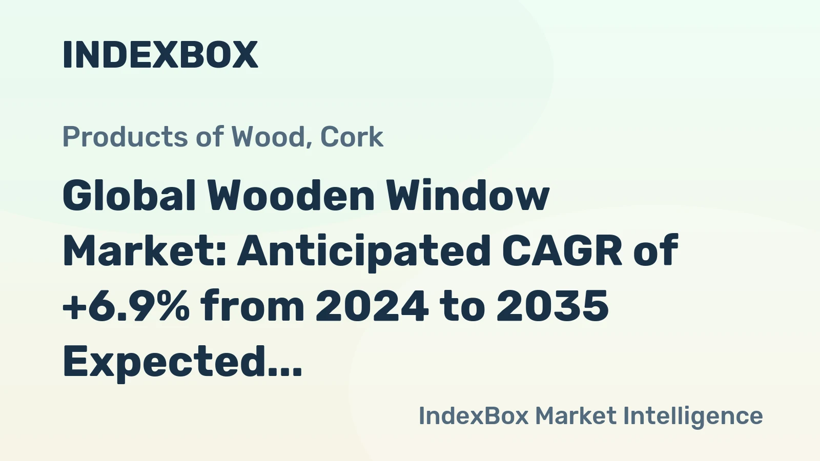 Global Wooden Window Market: Anticipated CAGR of +6.9% from 2024 to 2035 Expected to Reach $74.9B