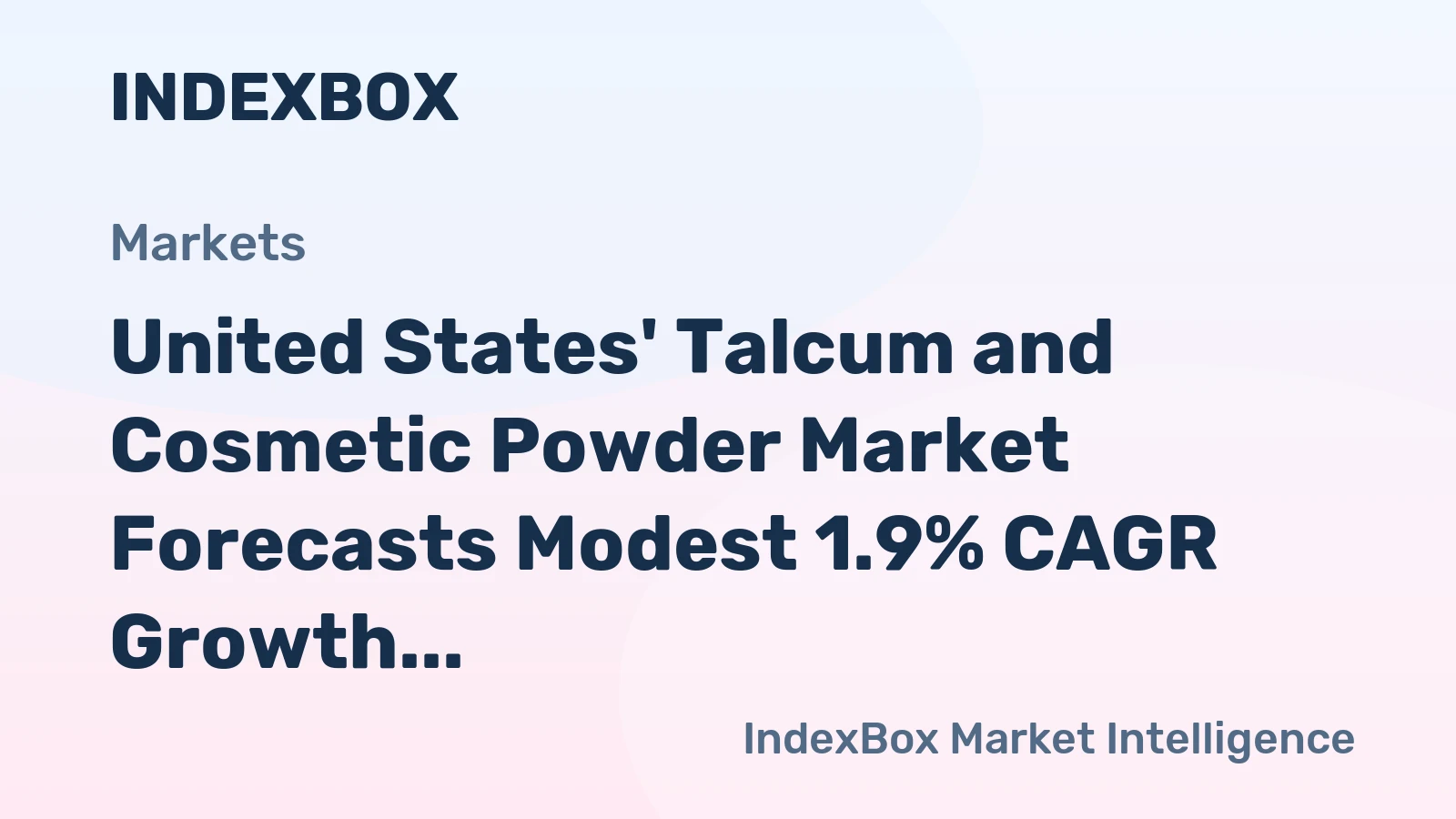 United States' Talcum and Cosmetic Powder Market Forecasts Modest 1.9% CAGR Growth Through 2035