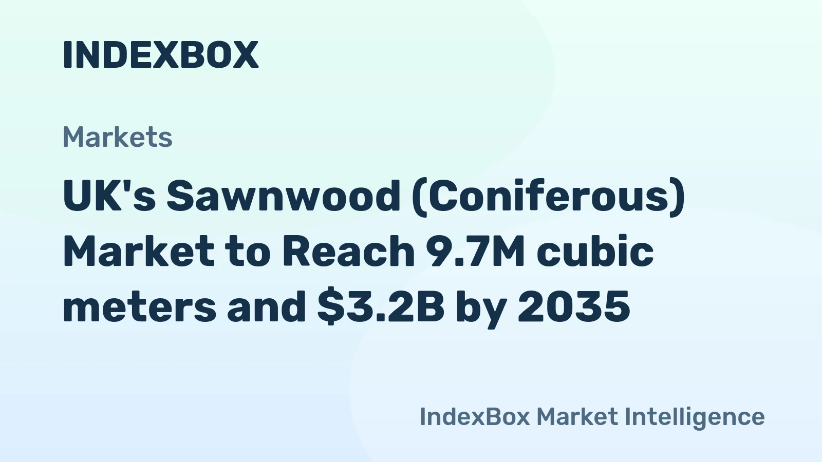 UK's Sawnwood (Coniferous) Market to Reach 9.7M cubic meters and $3.2B by 2035