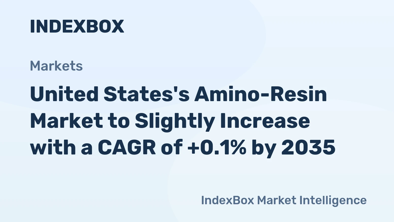 United States's Amino-Resin Market to Slightly Increase with a CAGR of +0.1% by 2035