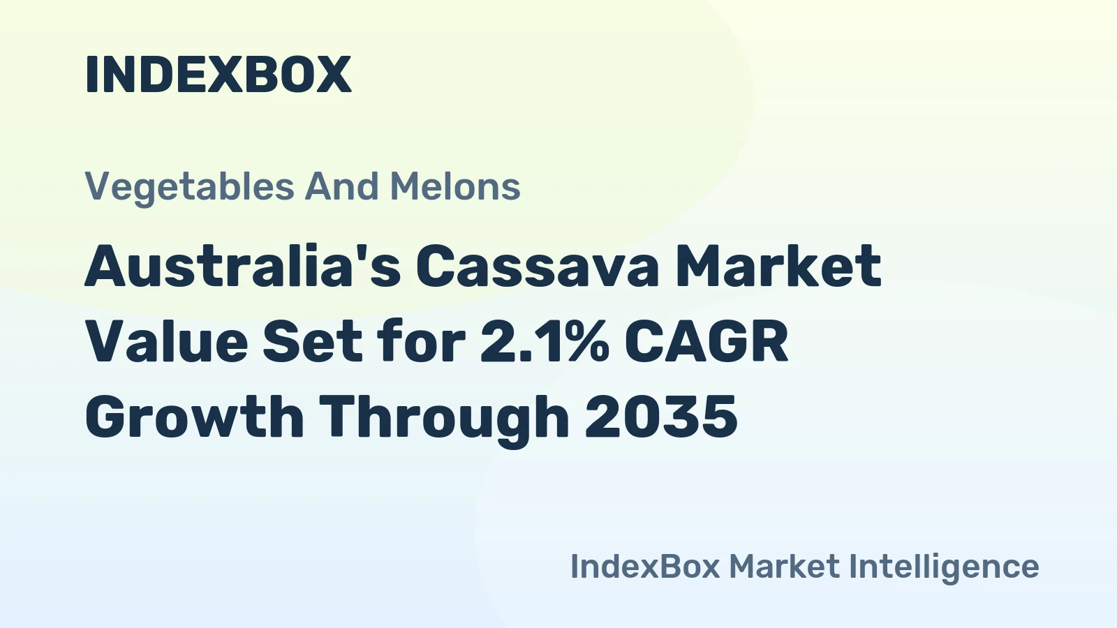 Australia's Cassava Market Value Set for 2.1% CAGR Growth Through 2035