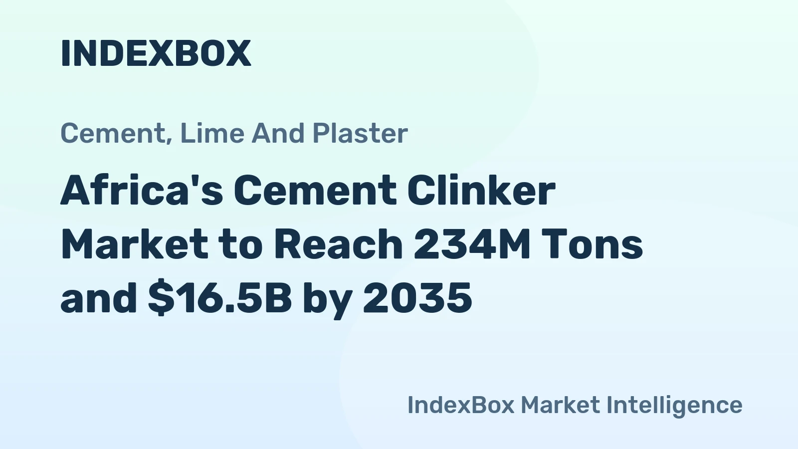 Africa's Cement Clinker Market to Reach 234M Tons and $16.5B by 2035