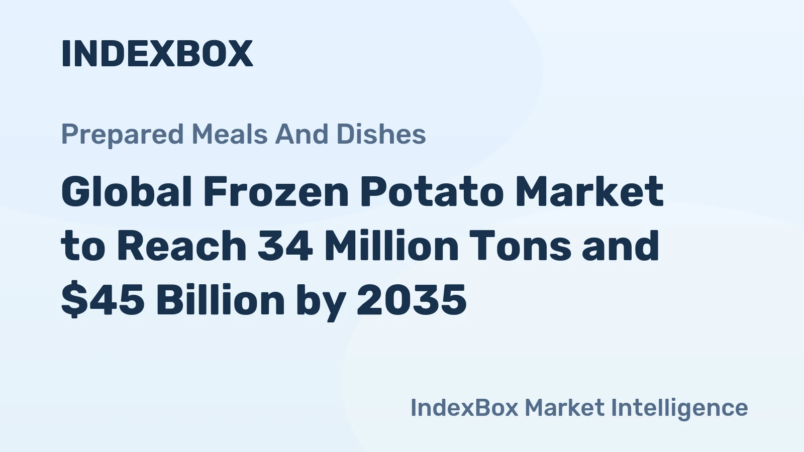 Global Frozen Potato Market to Reach 34 Million Tons and $45 Billion by 2035