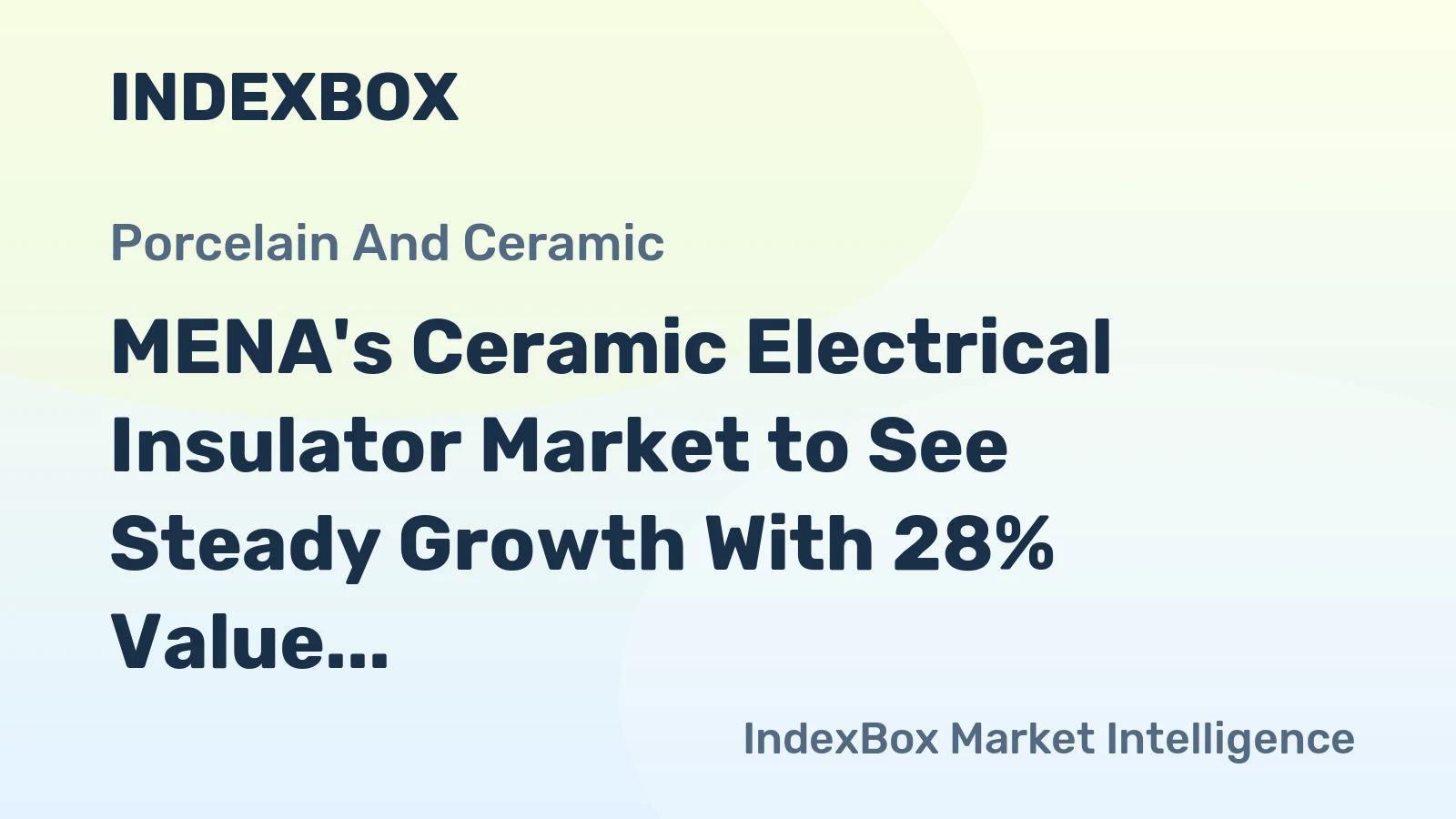 MENA's Ceramic Electrical Insulator Market to See Steady Growth With 28% Value CAGR Through 2035